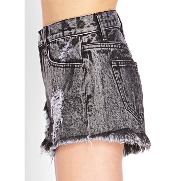 Forever 21 | Shorts | Distressed Acid Wash Denim Shorts | Poshmark